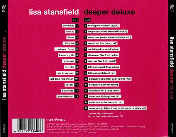 Lisa Stansfield • Deeperand [Deluxe Limited Edition] : Back | CD Covers ...